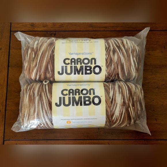 CARON | Office | Caron Jumbo Yarn Chocolate Varigated | Poshmark